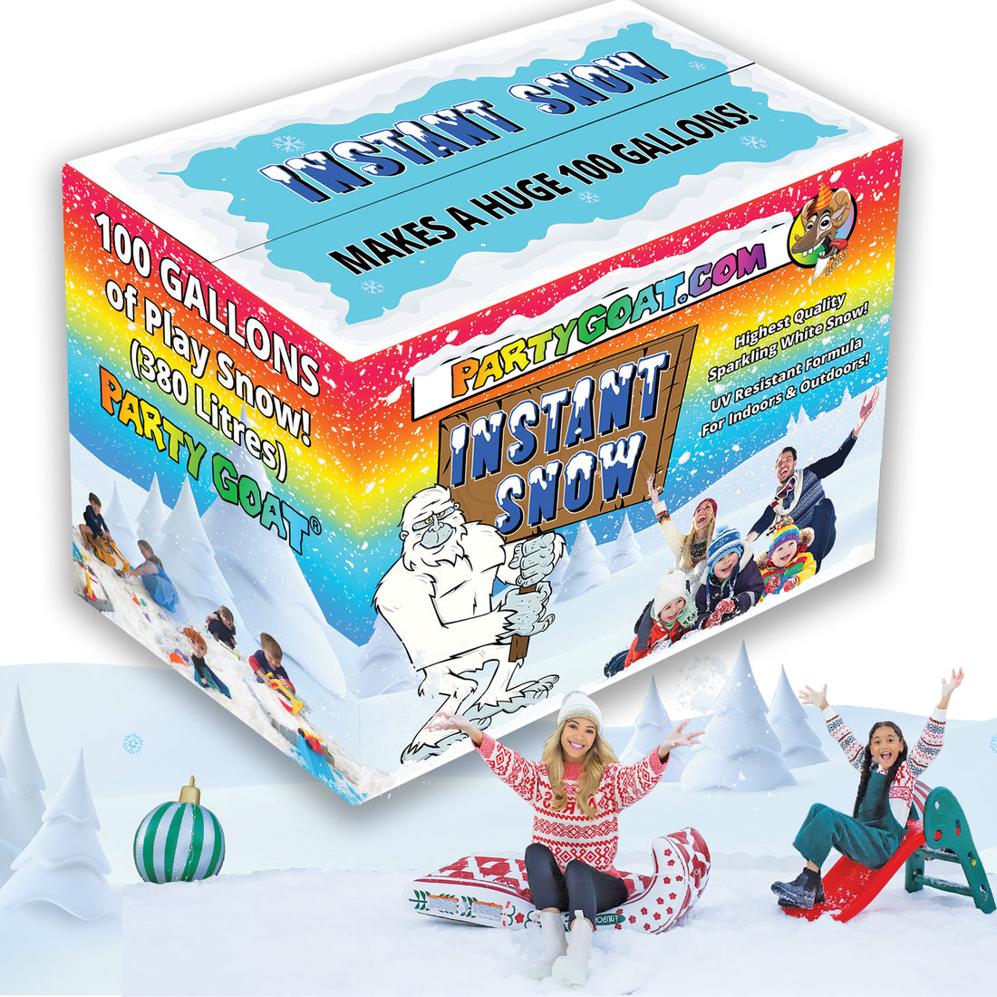 Instant Snow Instructions, Games & Activities – PARTY GOAT