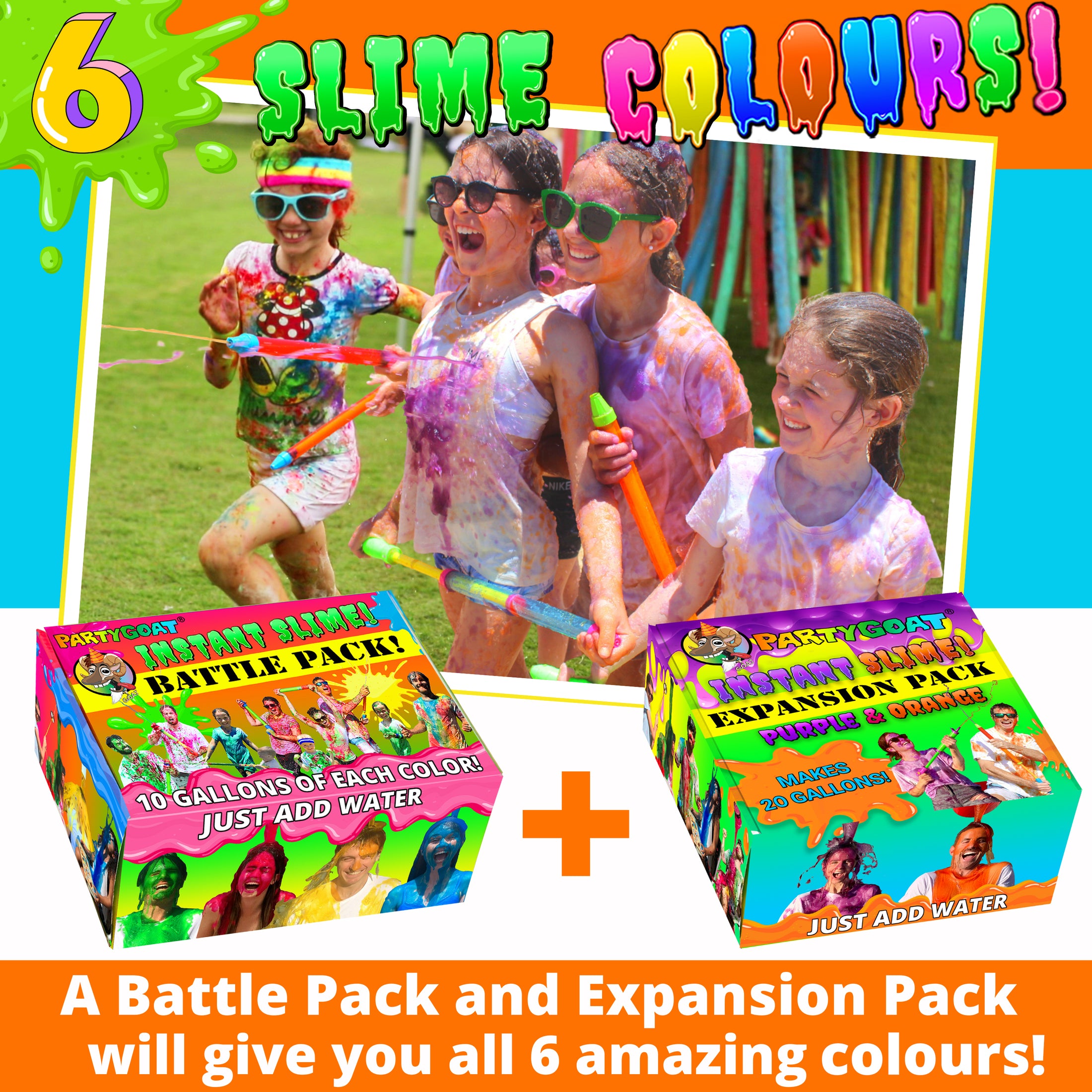 INSTANT SLIME BATTLE PACK! 4 colors for EPIC slime games & challenges ...