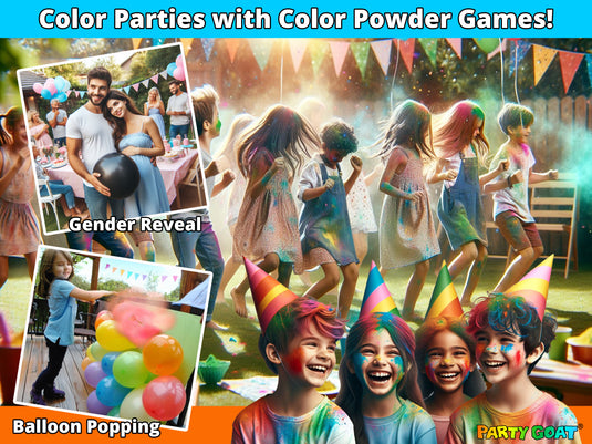 Holi Color Powder, 6 Color Pack! 18lbs for Color Runs & Color Wars ...