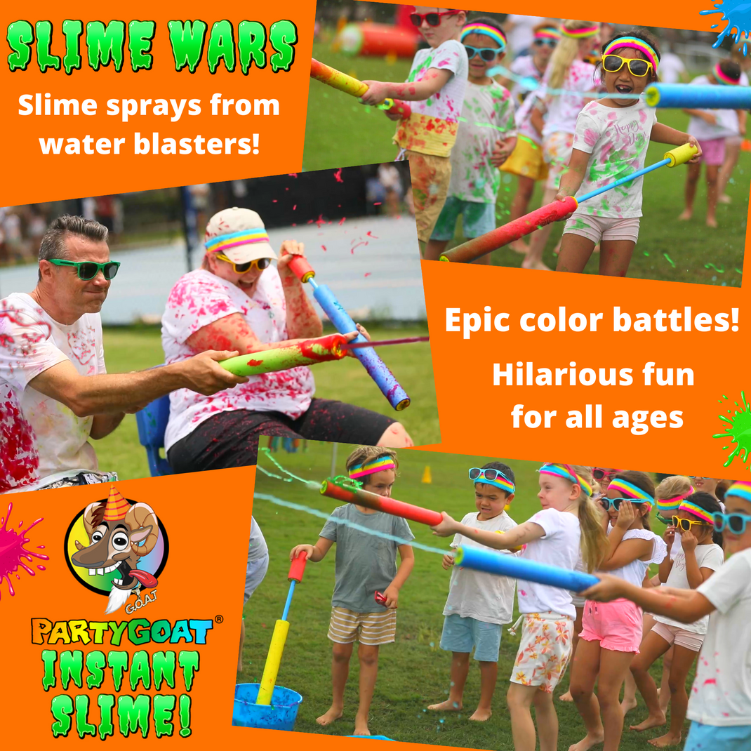 How to have an Epic Slime Color War? – PARTY GOAT