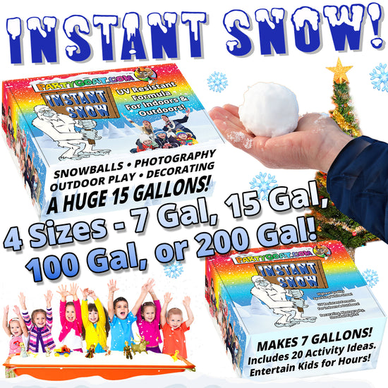 Instant Snow Instructions, Games & Activities – PARTY GOAT