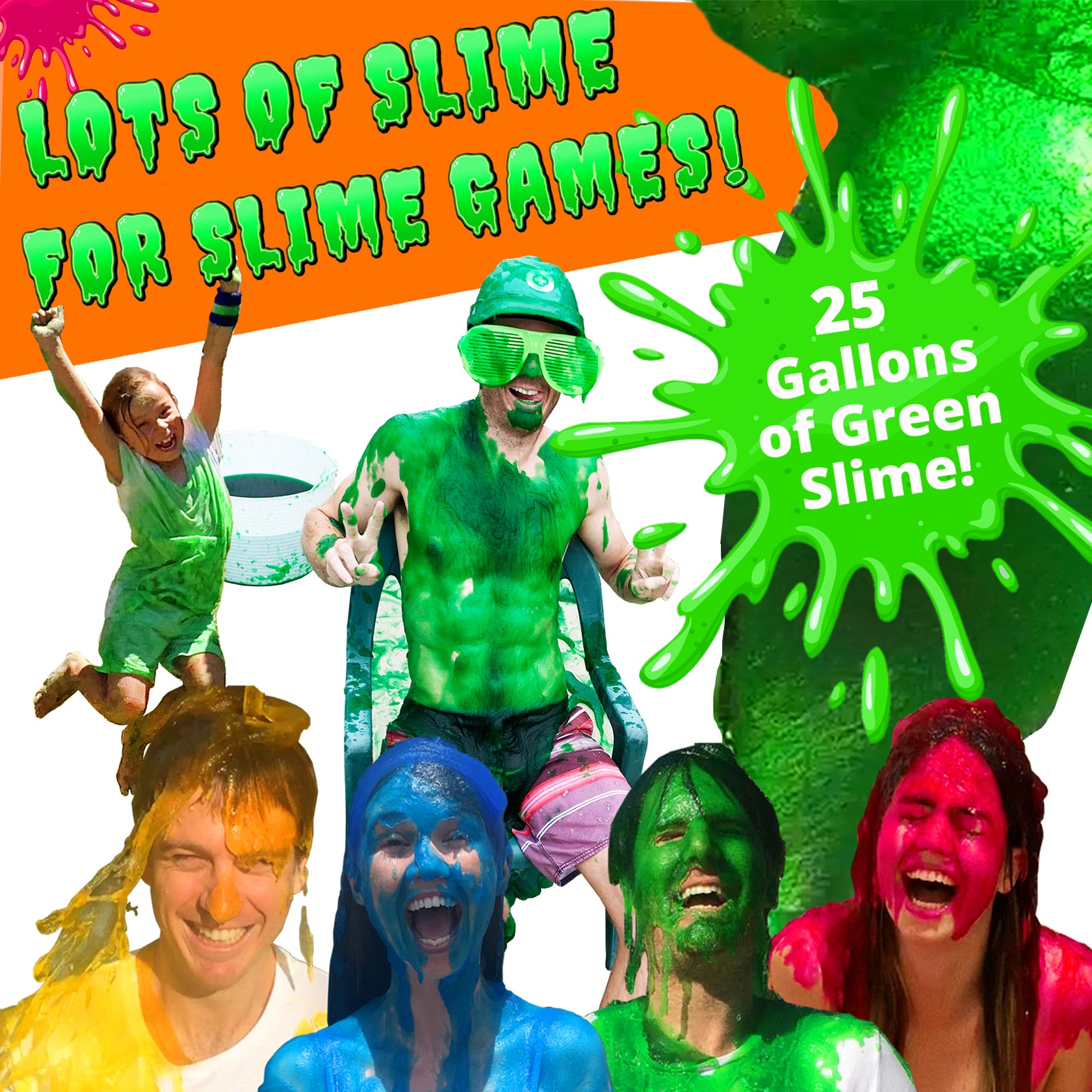 BULK INSTANT SLIME Mix! Makes 25 Gallons! Sliming games & fundraisers ...