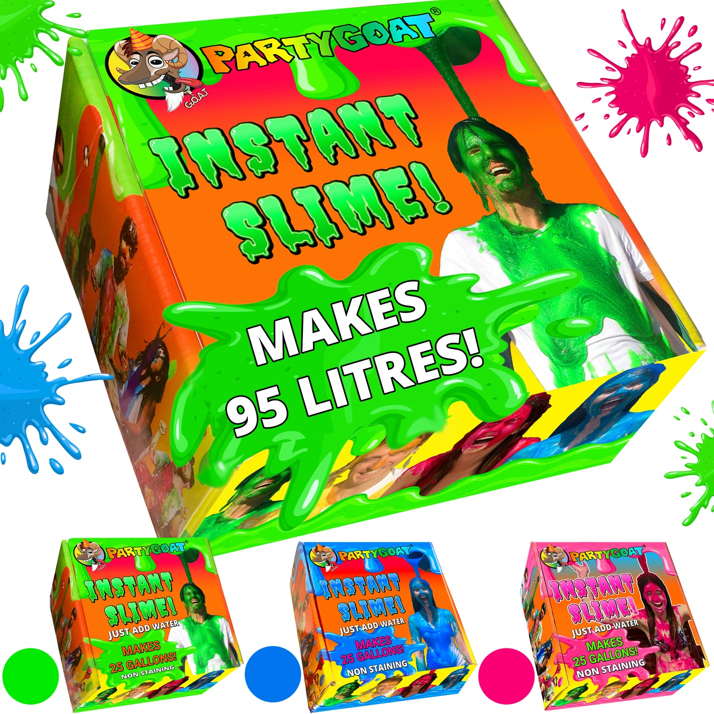 BULK INSTANT SLIME Mix! Makes 25 Gallons! Sliming games & fundraisers ...