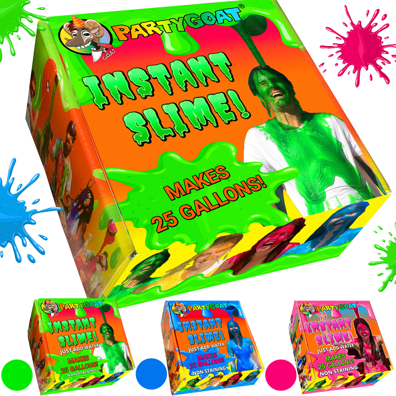 BULK INSTANT SLIME Mix! Makes 25 Gallons! Sliming games & fundraisers ...