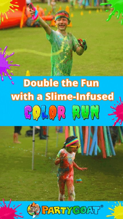 Slime Station Color Run with Slime Blasters! – PARTY GOAT