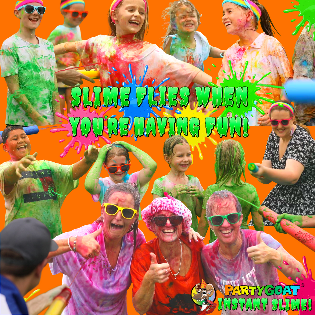 Slime Station Color Run with Slime Blasters! – PARTY GOAT