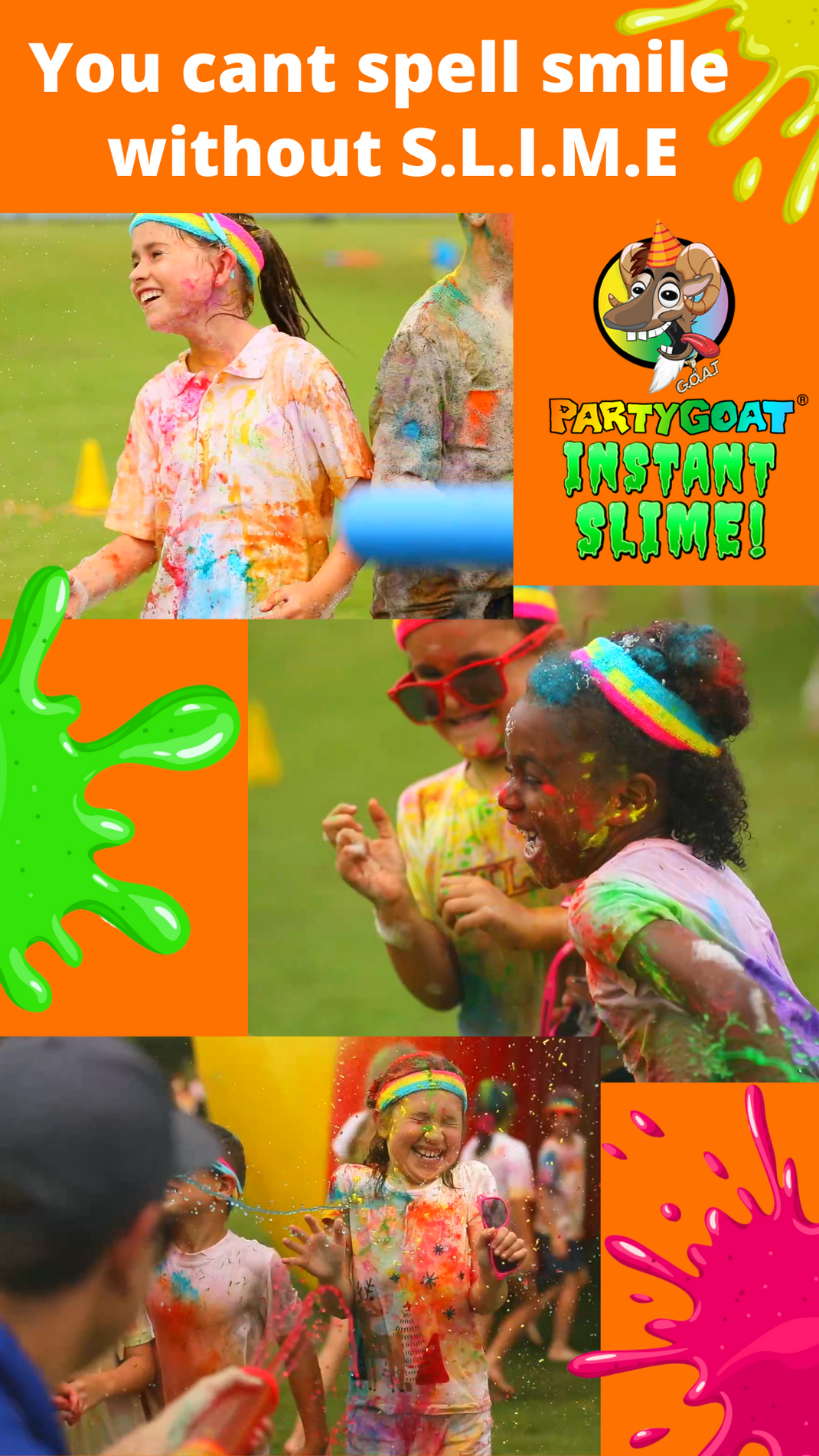 Slime Station Color Run with Slime Blasters! – PARTY GOAT