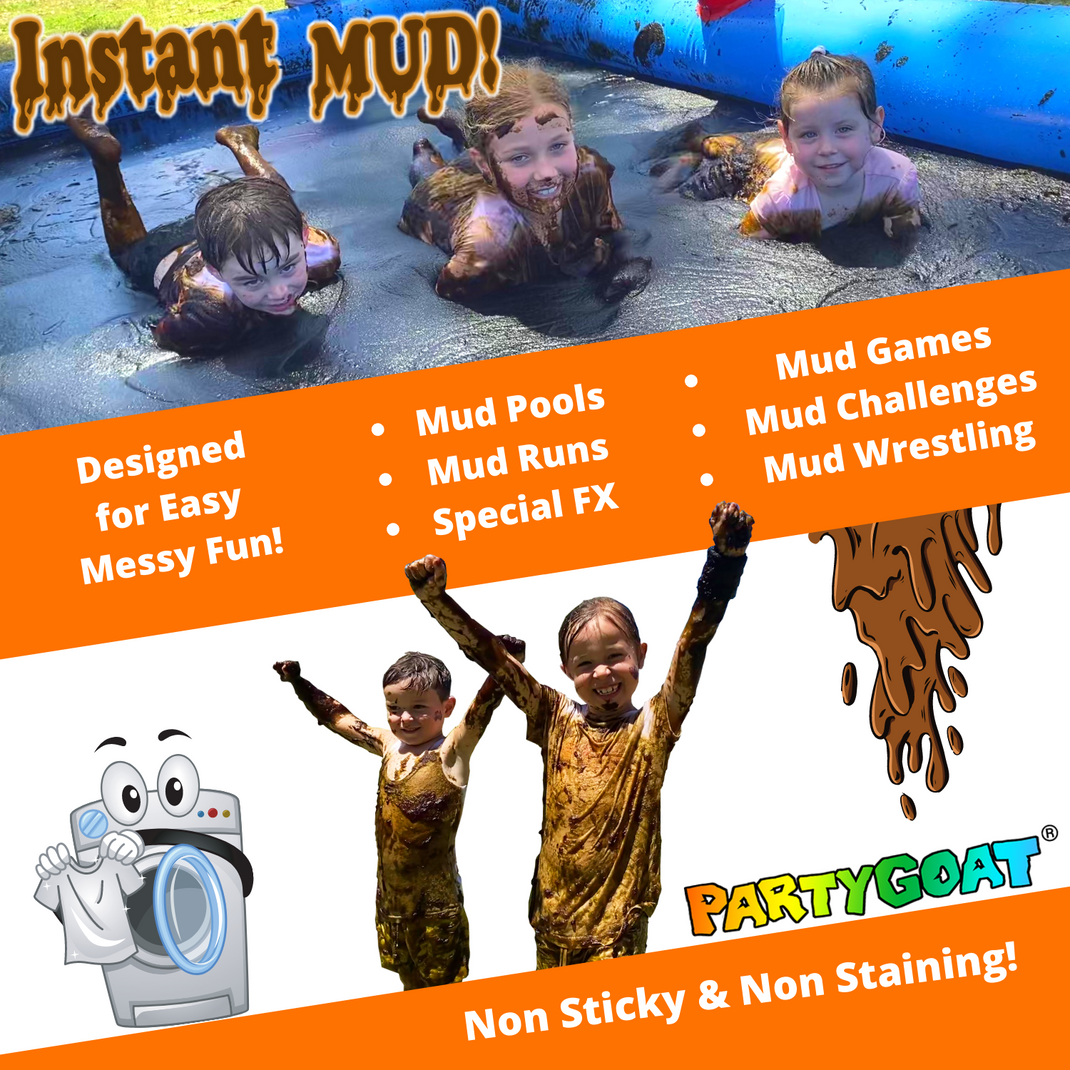 BULK INSTANT MUD for mud wrestling, games & Special FX! Makes 60 Gal ...