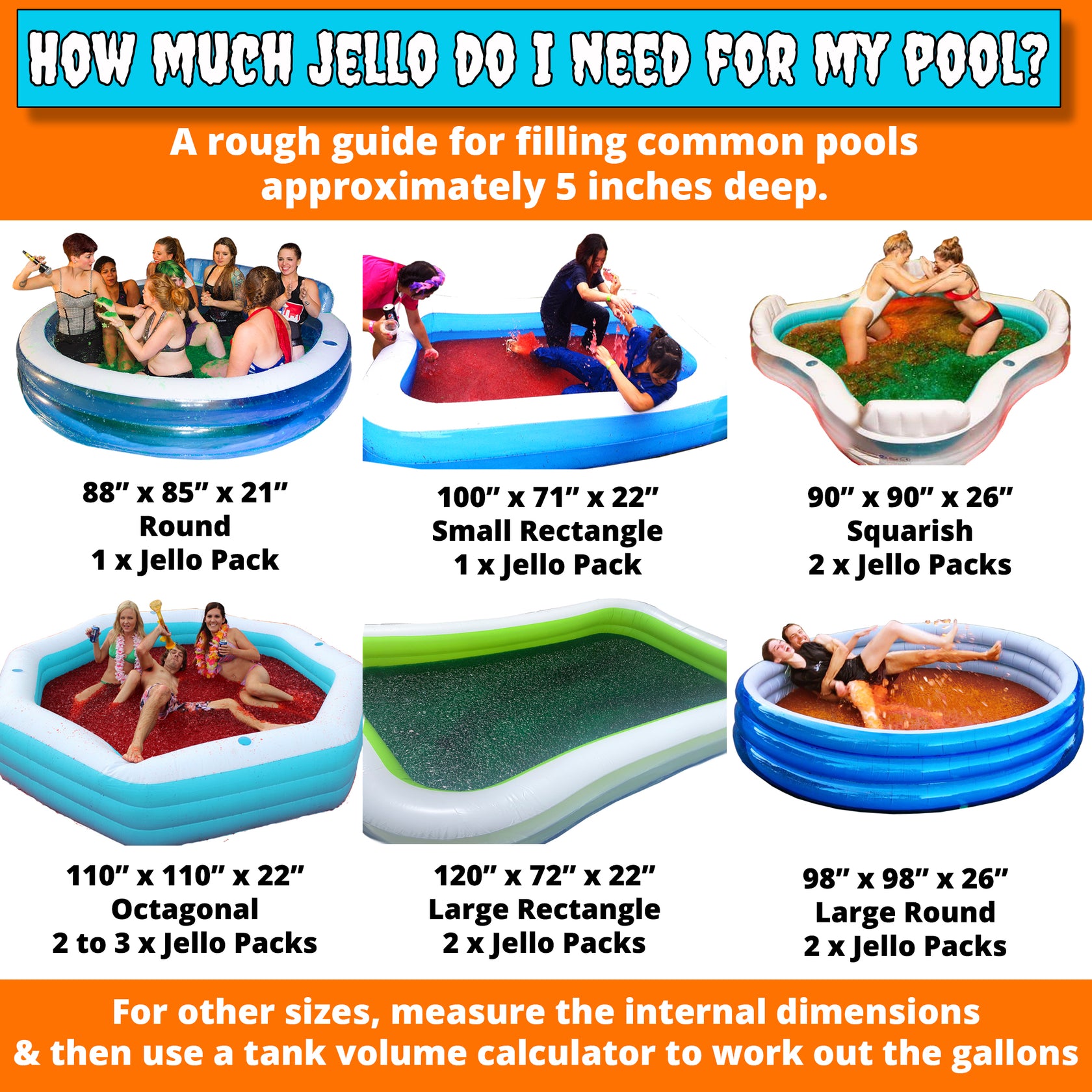 JELLO WRESTLING PACKAGE! Just Add Water 100 Gallon of Jelly for pool ...