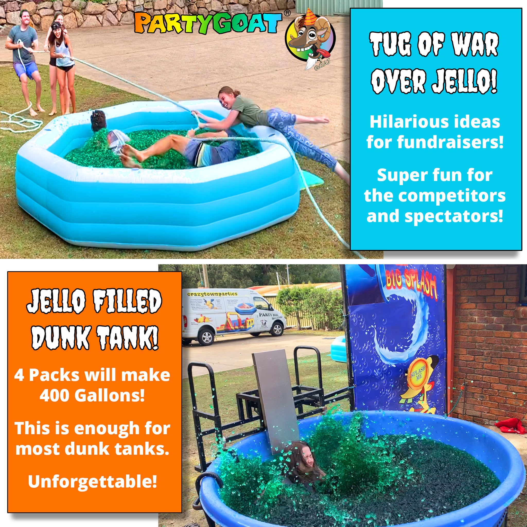 JELLO WRESTLING PACKAGE! Just Add Water 100 Gallon of Jelly for pool ...